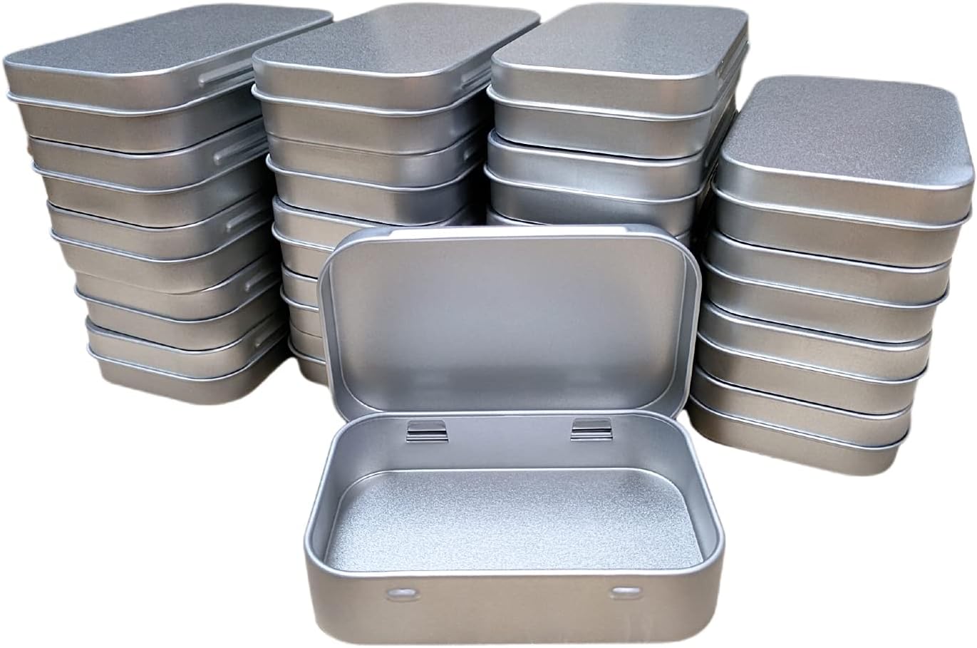 Amazon.com: Slide Top Rectangular Metal Tin Containers for Candies ...