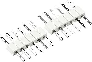 PATIKIL 6 Pin to 6 Pin LED Strip Connector, 10 Pcs Solderless Light Bar ...