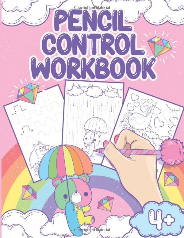 Pencil Control Workbook: Curves Lines Formes - Handwriting Practice ...