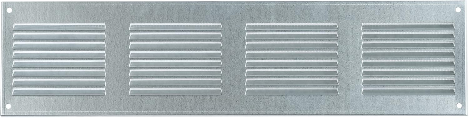 400x100mm Galvanised Steel Metal Air Vent Grille Cover with Insect Mesh ...