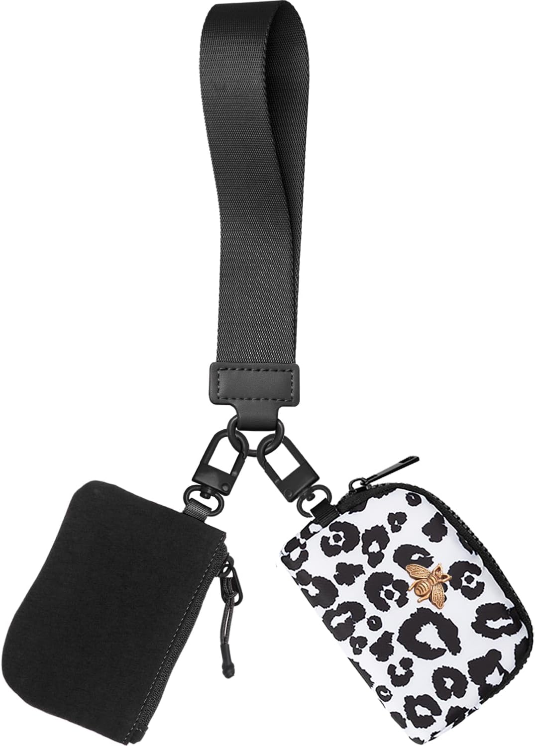 COOLANS Mini Wristlet Wallets Dual Pouch,Around Wristlet Handbag Wallet ...