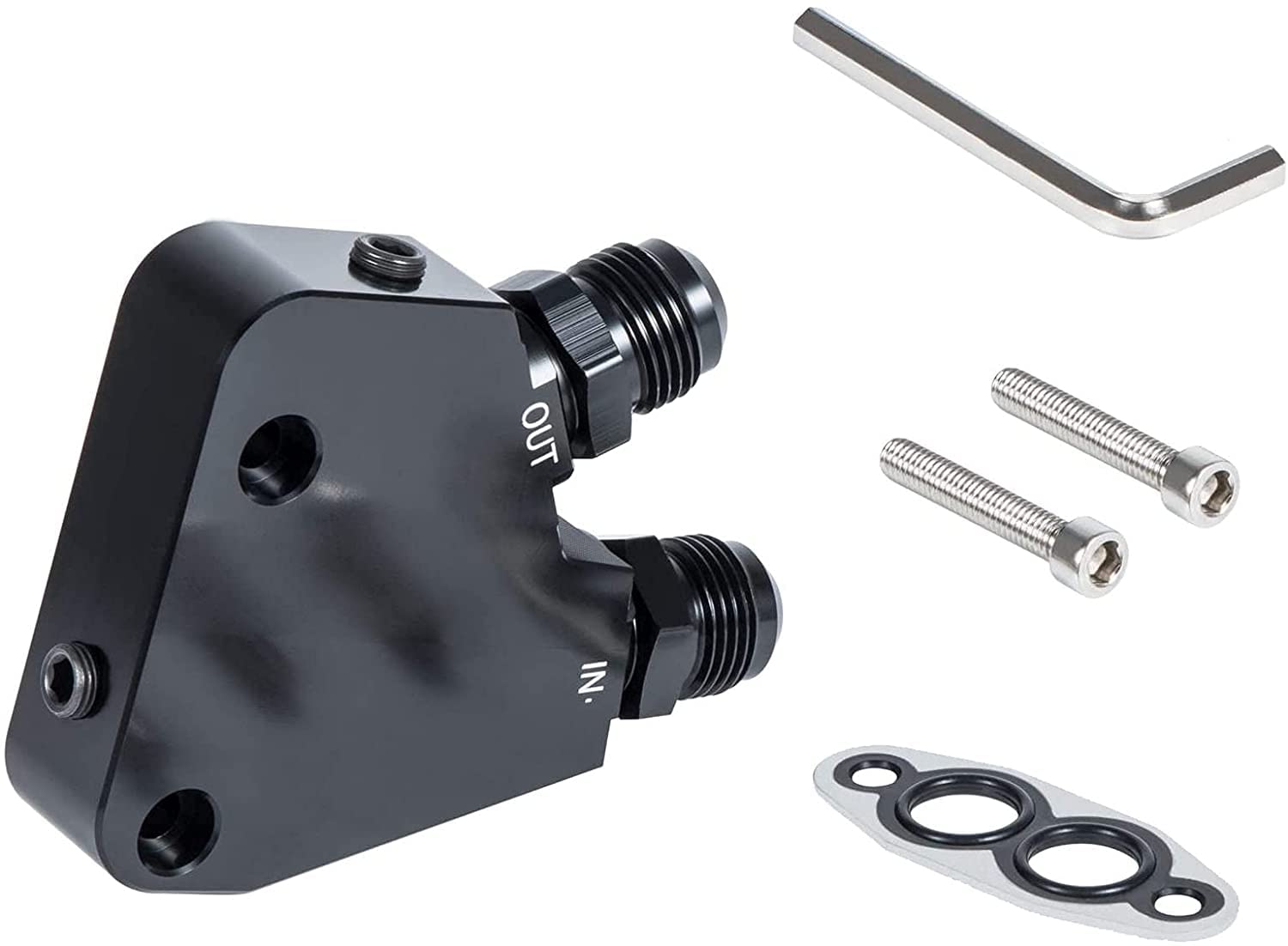 Amazon.com: Engine Oil Cooler Adapter Kit Fits For Corvette C5 C6 C7 ...