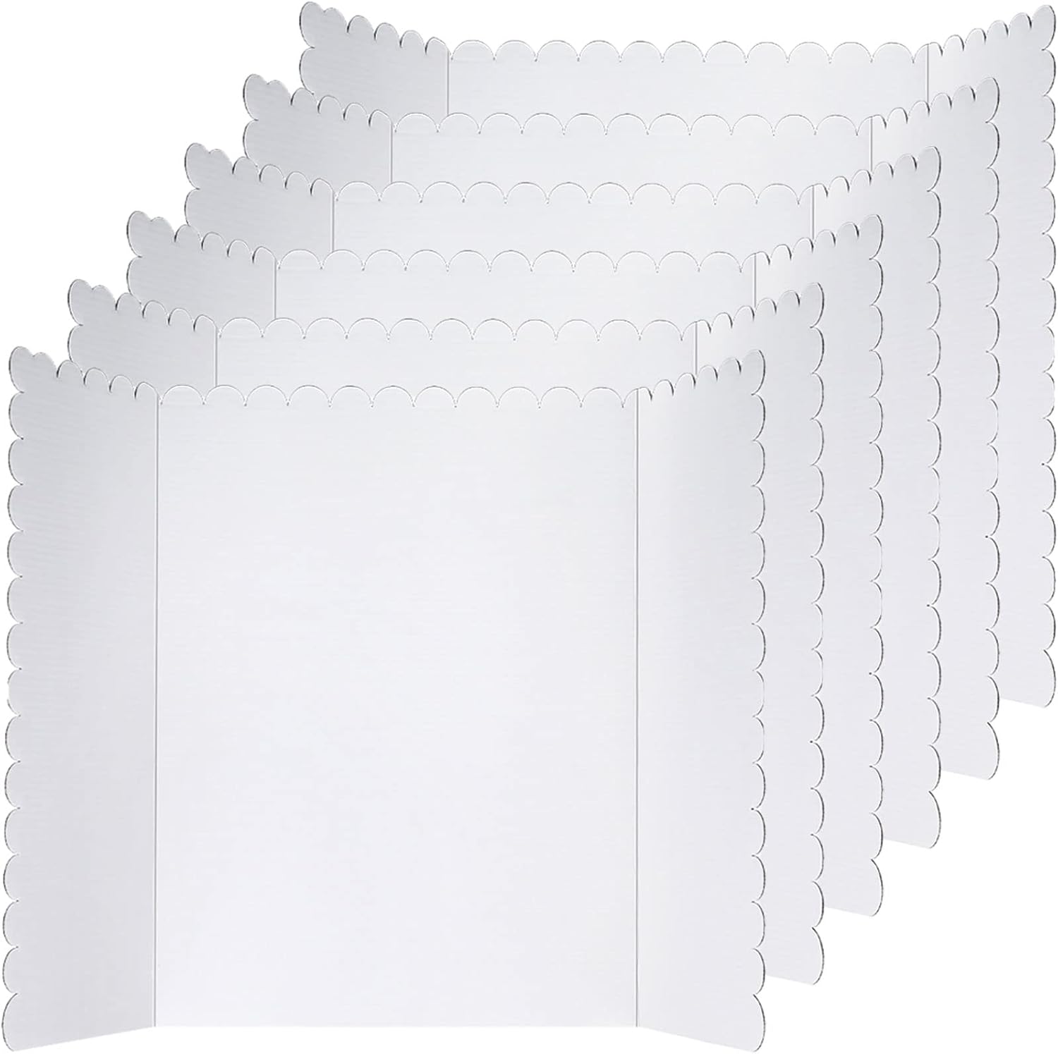 Kosiz 6 Pcs Tri Fold Presentation Board Portable Trifold Display ...