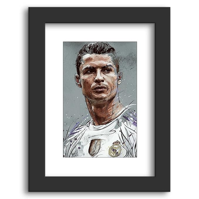 DmcreativityCraft Cristiano Ronaldo Posters with Frame - Football ...