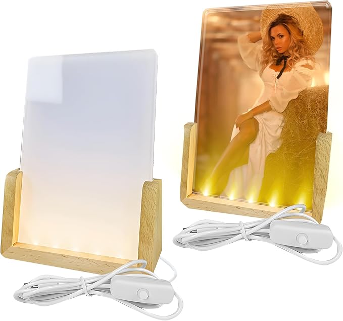 Amazon.com: HSOKEW 2 Pack Sublimation Night Light Blank, Sublimation ...