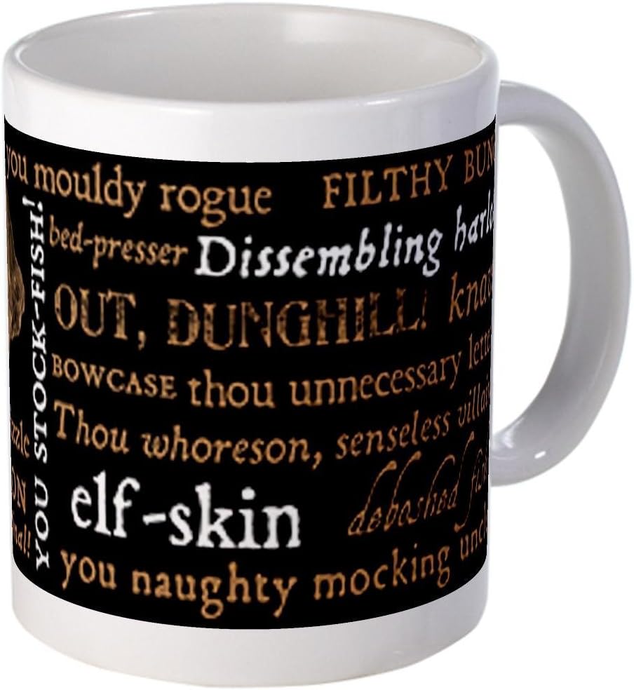 Amazon.com: Demon Decal Mug - Shakespeare Insults Mug - 15 Ounce ...