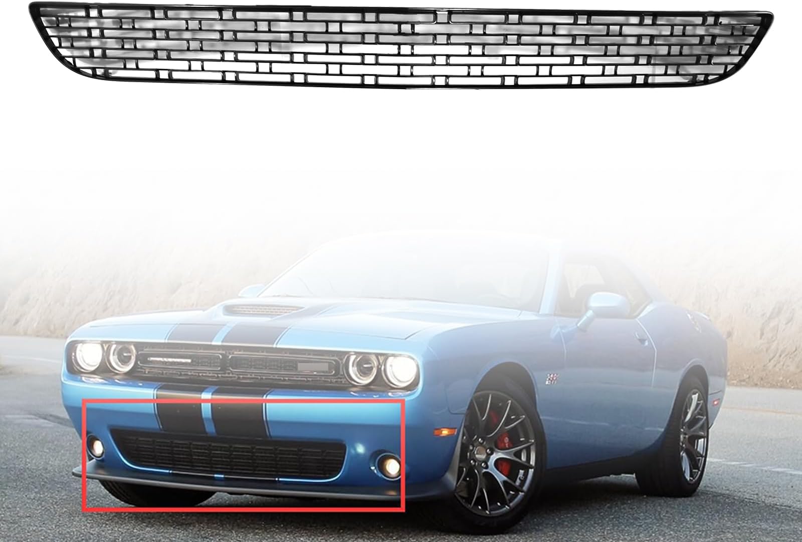 Amazon.com: Grille insert for 2011-2014 Dodge Challenger Billet Front ...