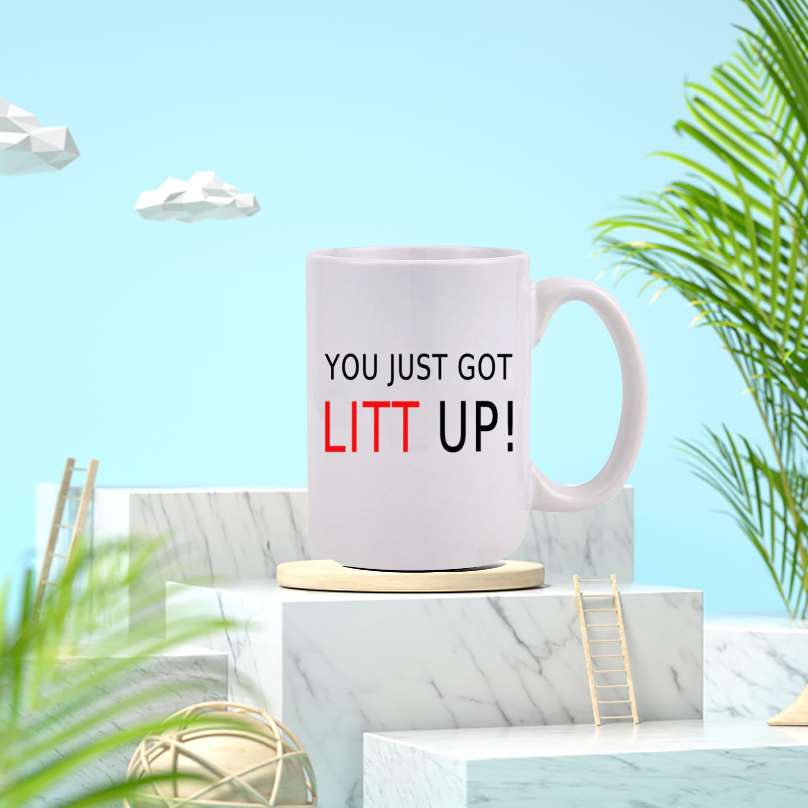 Printed Both Sides Mug Litt Up Definition Mug, You Just Got Litt Up ...