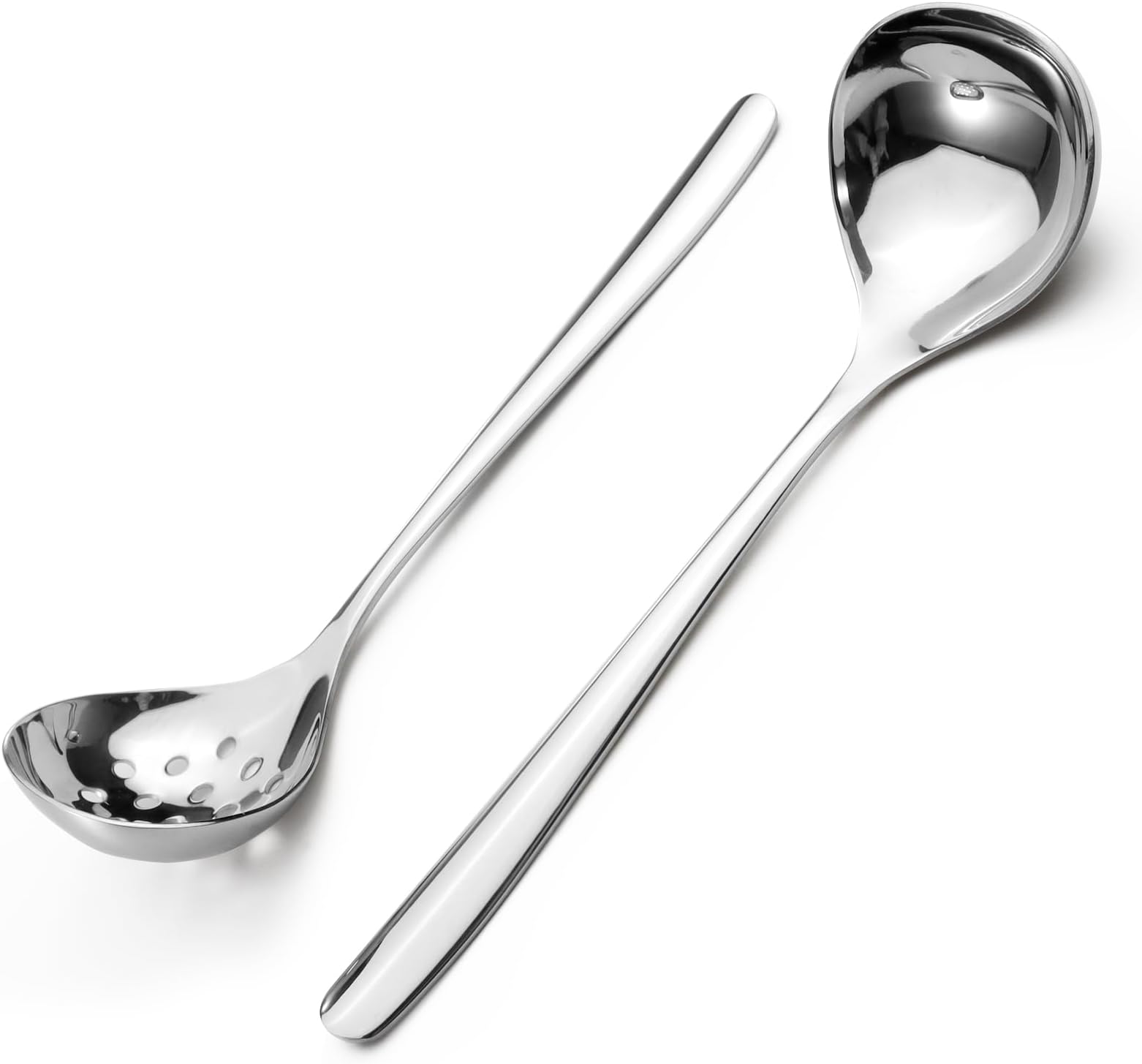 Amazon.com: Collfa Soup Ladle Metal SUS304 Stainless Steel Ladles Spoon ...
