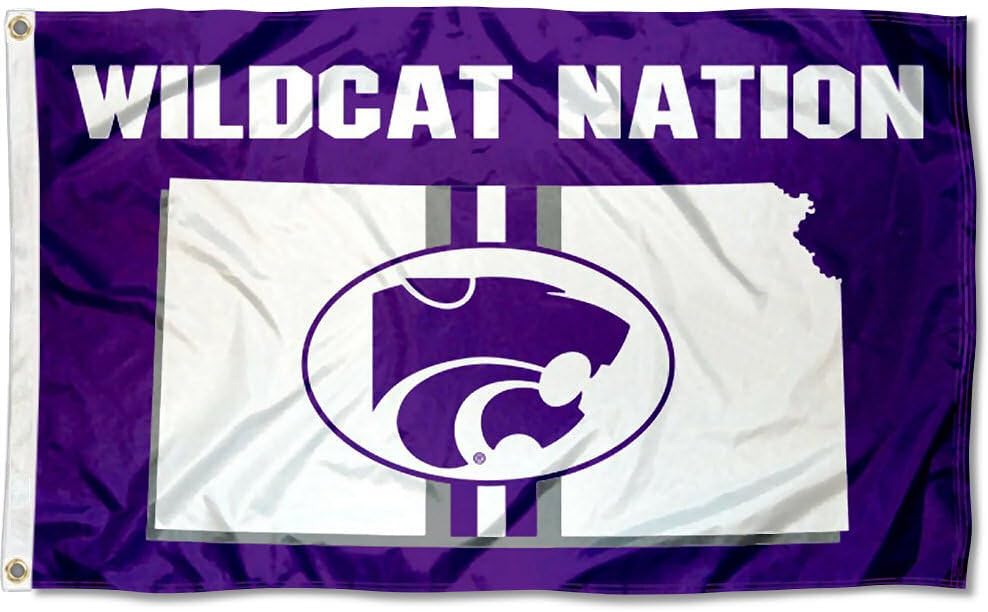 Amazon.com : College Flags & Banners Co. Kansas State Wildcats Wildcat ...