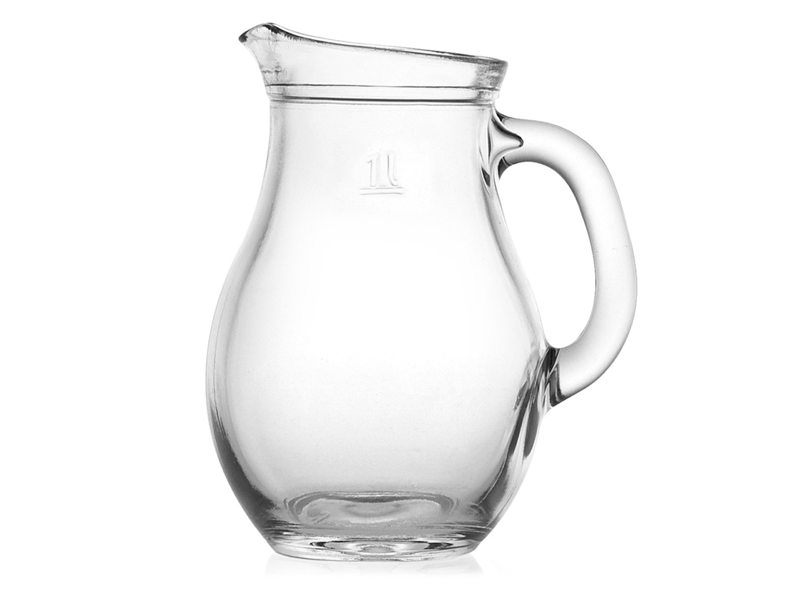 Amazon.com: Pasabahce Bistro 80102 –Glass Jug, Water Jug, 1 Litre, max ...