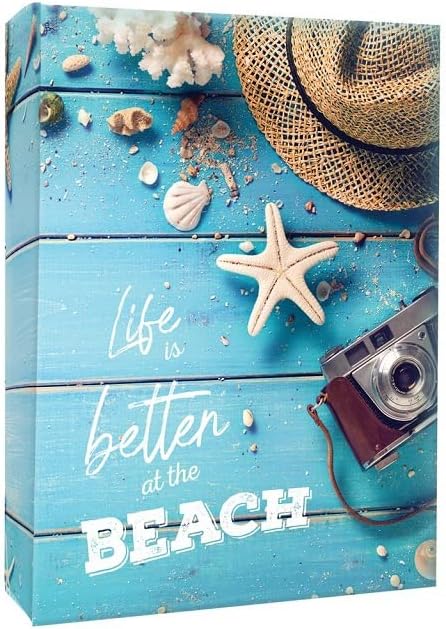 Amazon.com: Life is Better at The Beach Photo Album Design Holds 80 4 x ...