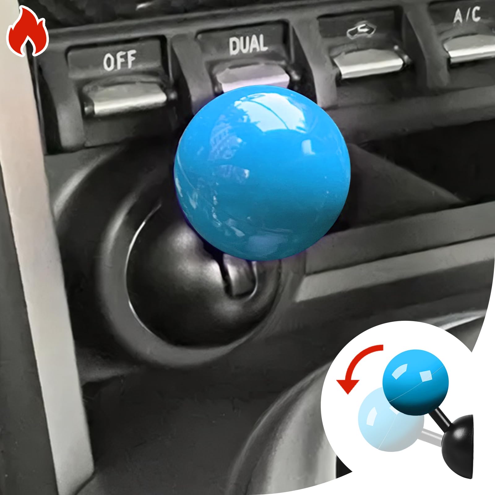 Snapklik.com : Joystick Car Push Start Button Cover, Metal Car Push To ...