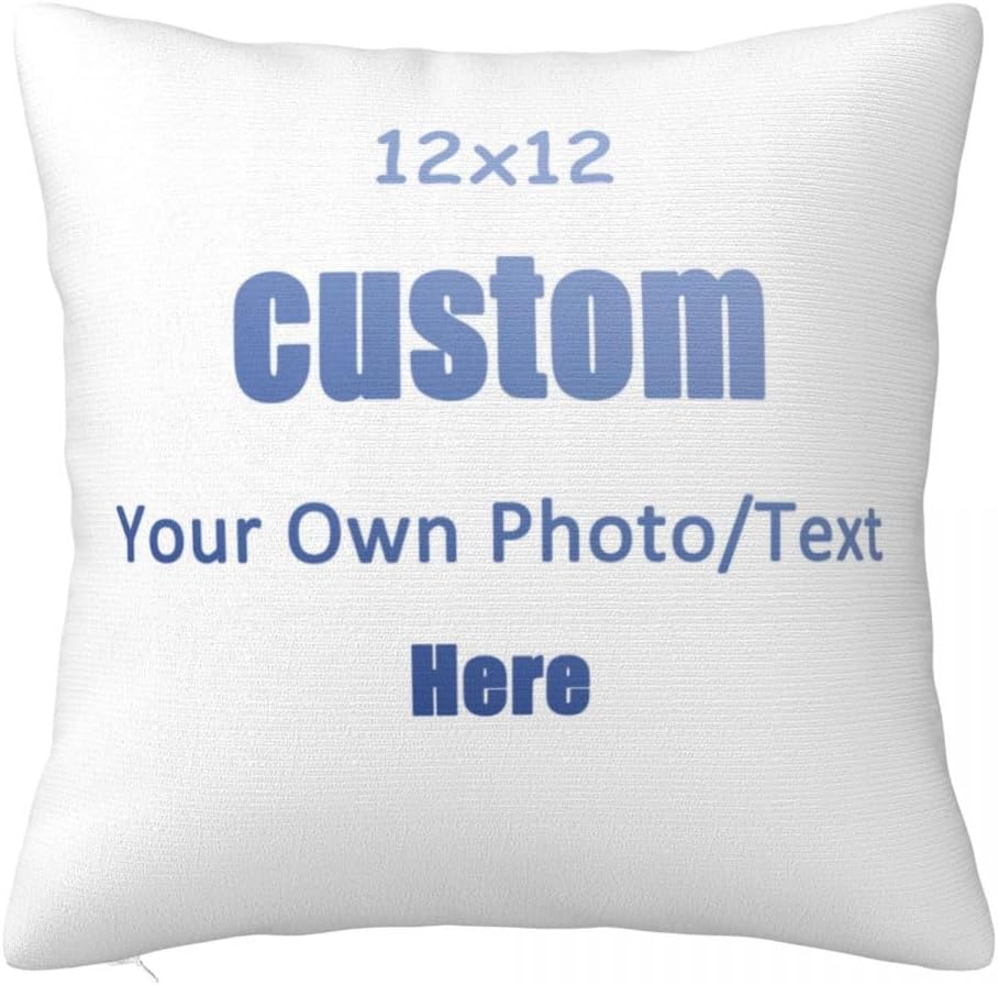 Amazon.com: WIORUTI Custom Pillowcase with Your Own Text/Image/Logo ...