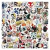 CodersParadise Pack of 102 Random Anime Aesthetic Vinyl Stickers for ...
