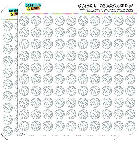 Amazon.com: Volleyball Ball Planner Stickers, 120 Clear Sports Reminder ...