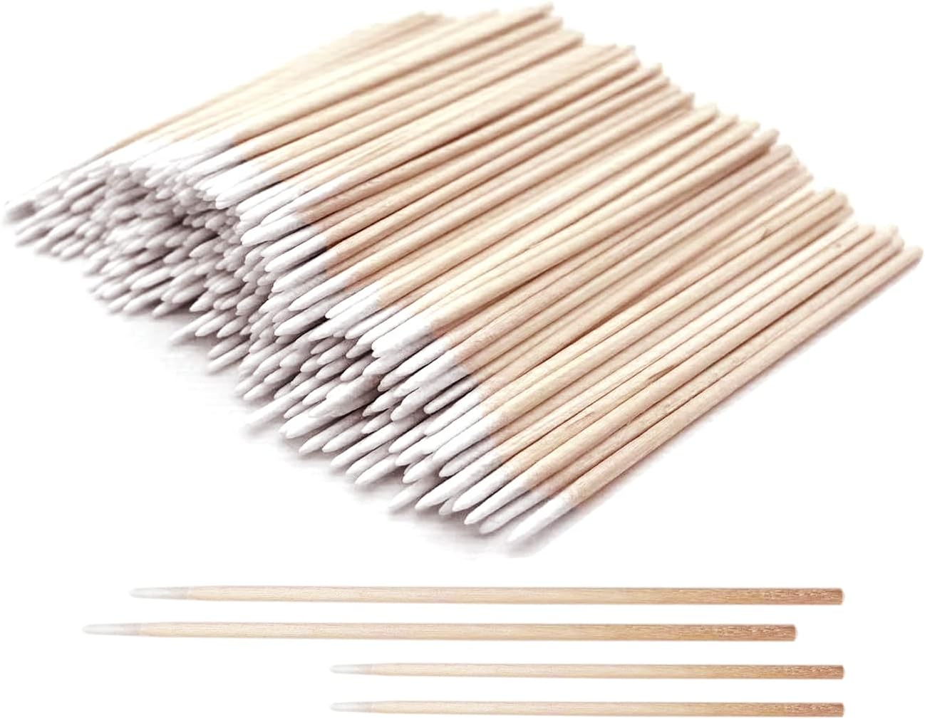 Amazon.com : 400Pcs 4 inch Pointed Tip Cotton Swabs, Precision ...