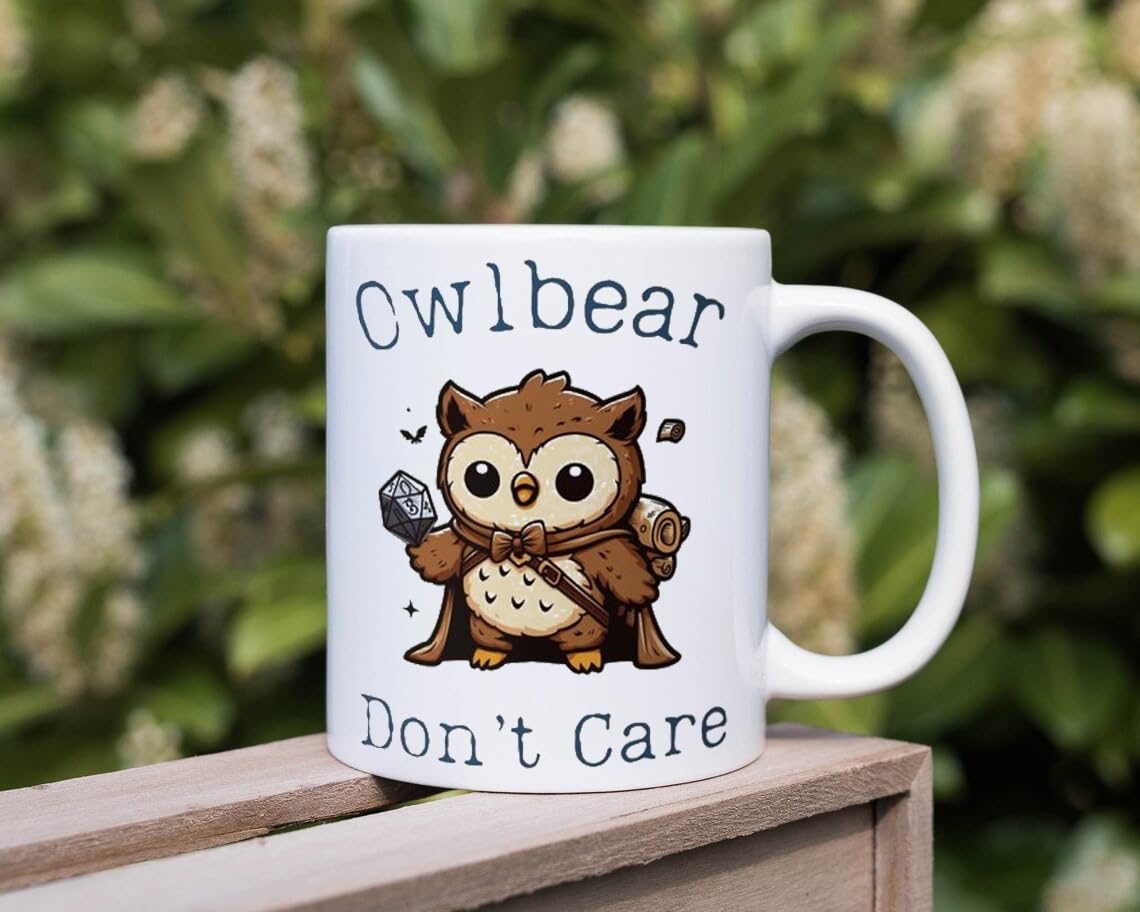 Amazon.com: DnD Owlbear Don't Care, Baldurs 3, BG3 Mug for Dungeon Game ...