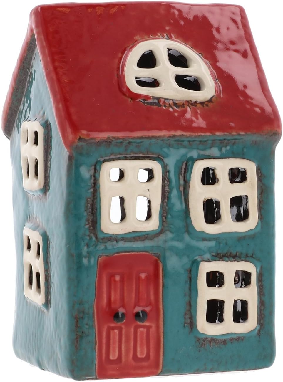 Shudehill Giftware Ceramic Village Pottery Bright Colour Range Tealight ...