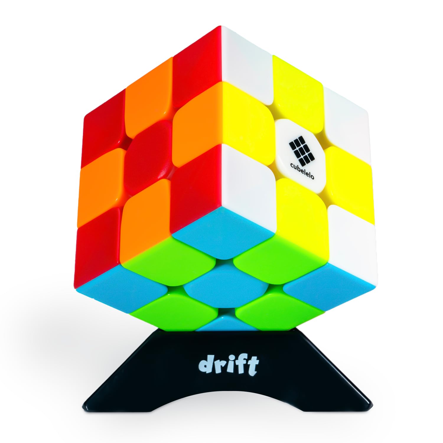Cubelelo Drift 3x3 Stickerless Cube with Stand | Smooth Turning Speed ...