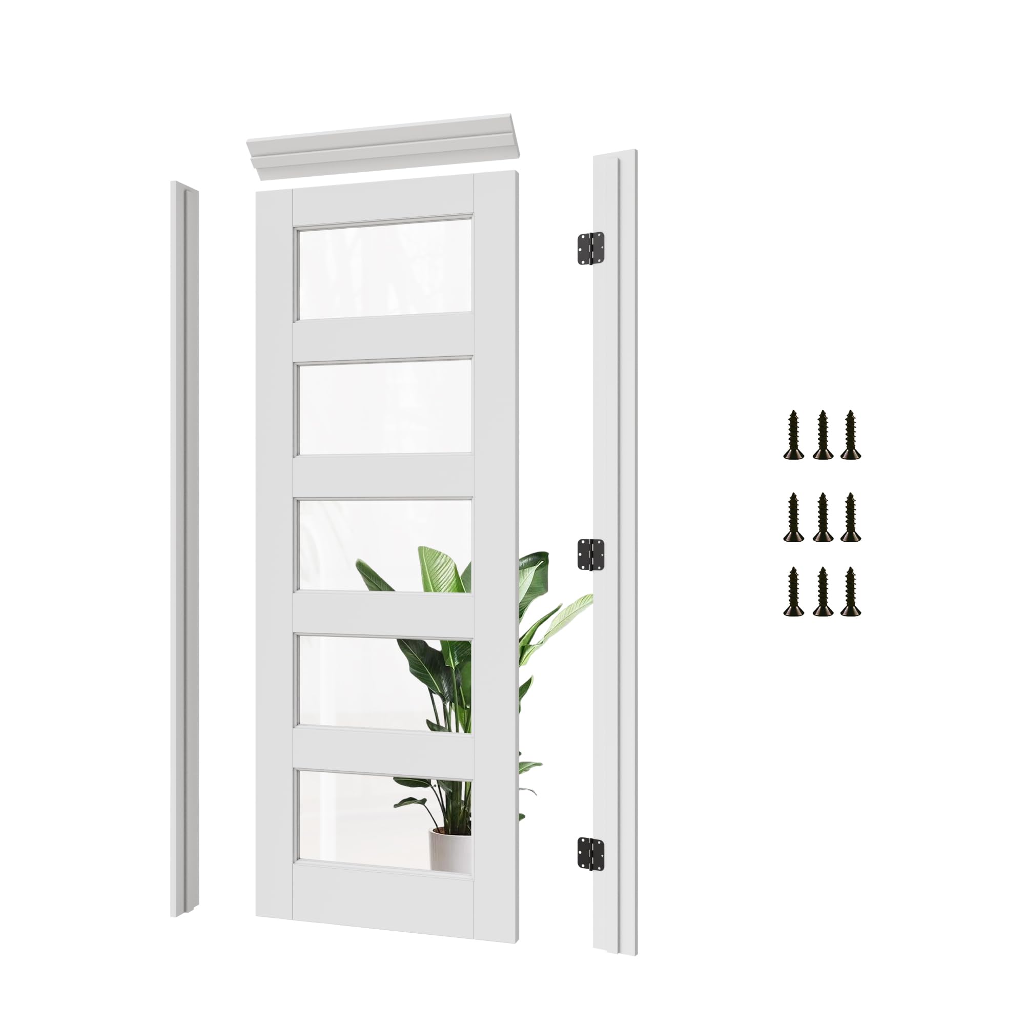 Doors Wickes Ready To Assemble Interior Prehung Door Jamb Kit - White ...