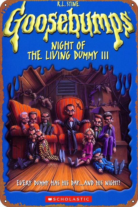 Amazon.com : Goosebumps Poster Vintage Cute Metal Sign Gift Retro ...