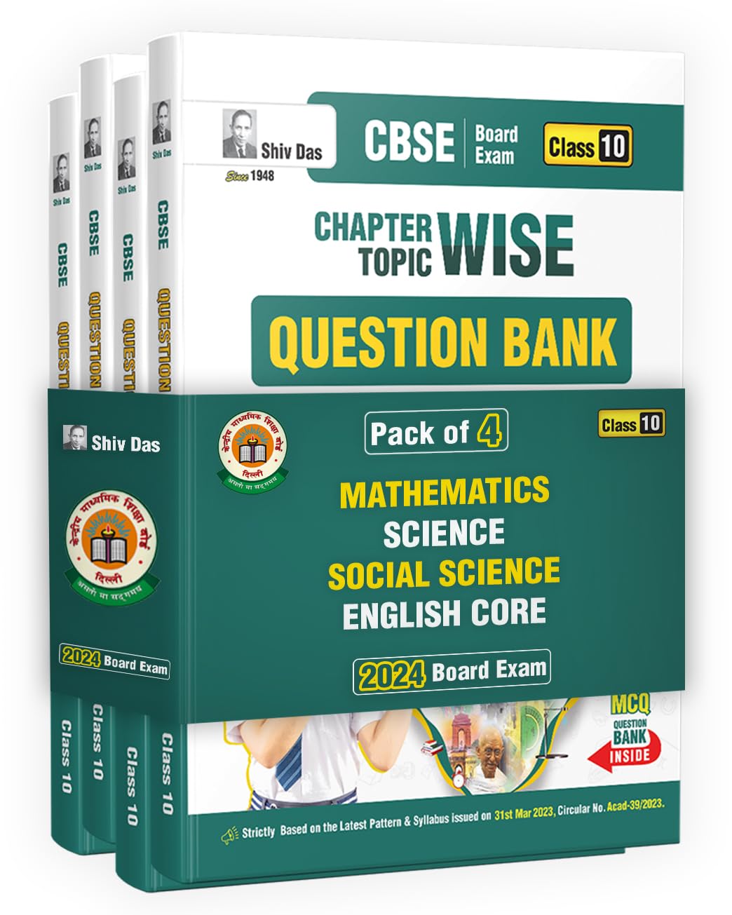Shivdas CBSE Class 10 Pack of 4 Mathematics Standard Science Social ...
