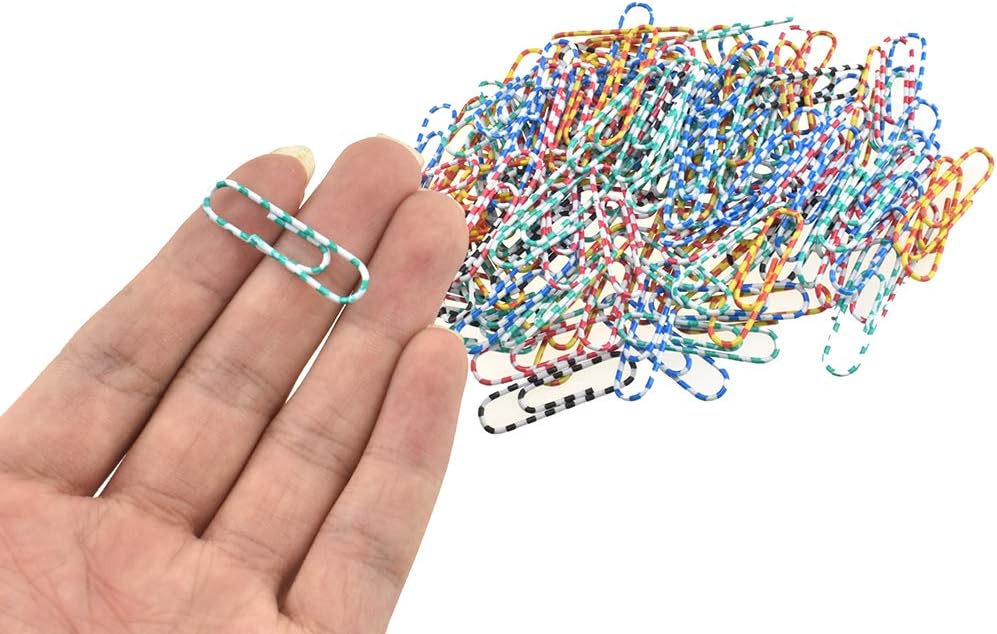 Amazon.com : HAHIYO Paper Clips 1.3 inches (33mm) Length Striped ...