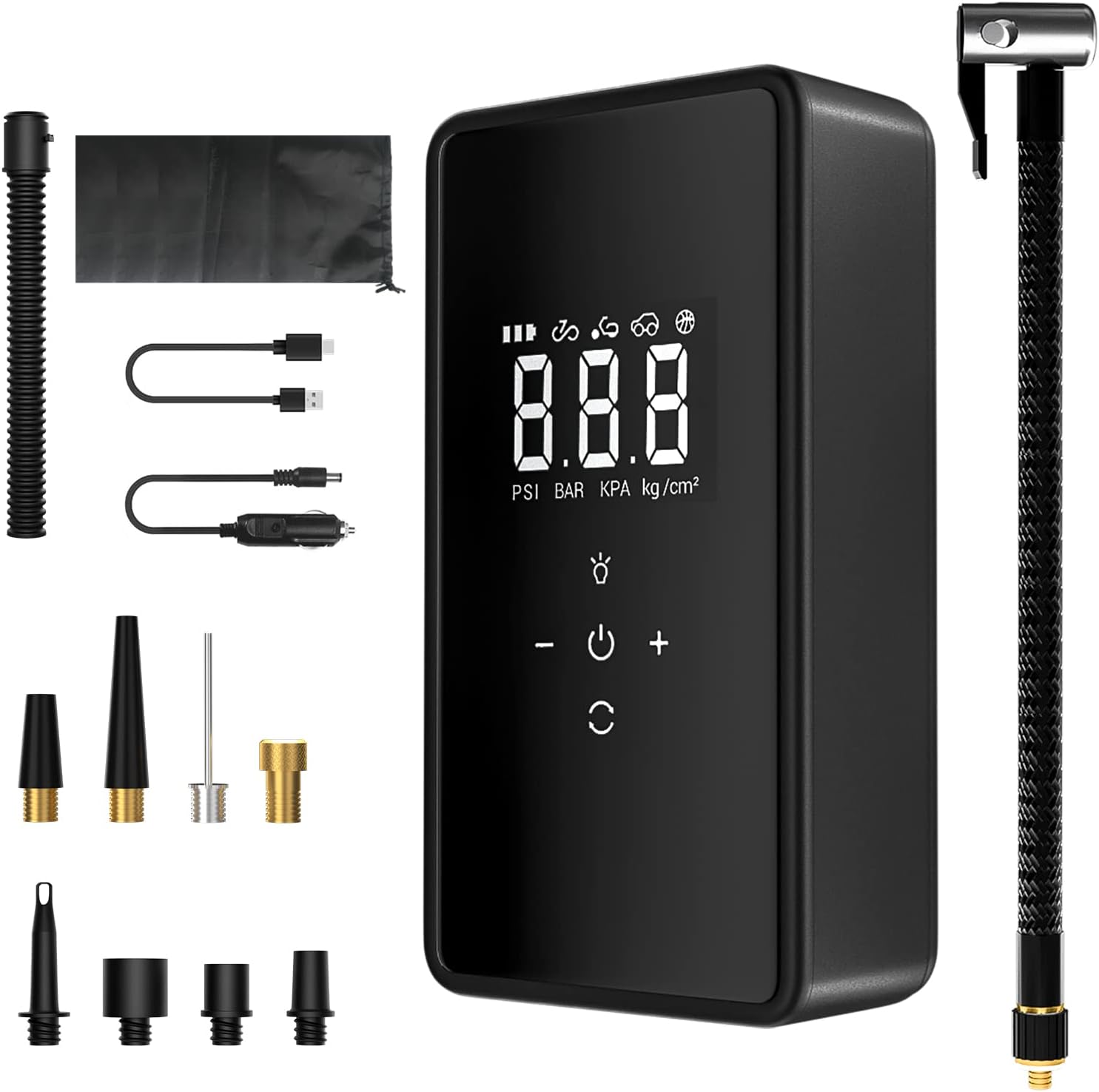 Amazon.com: Tire Inflator Portable Air Compressor - 140 PSI Cordless ...