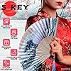 Amazon.com: Silk Japanese Fan - Bamboo Handheld Folding Fan for Women ...