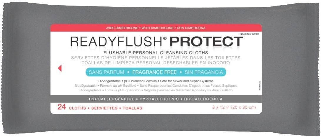 Amazon.com : Medline MSC263811H ReadyFlush Biodegradable Flushable ...
