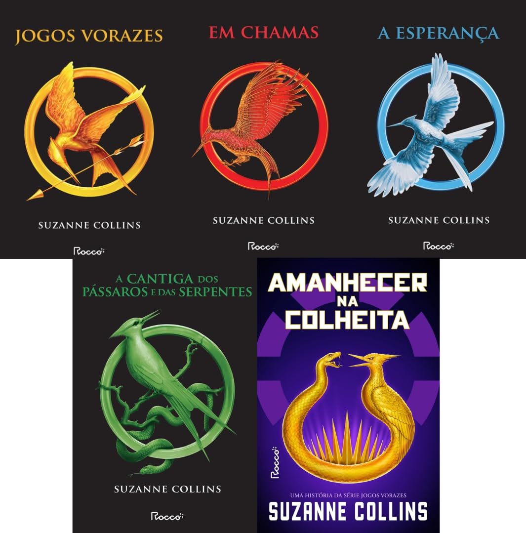 Jogos Vorazes, Em Chamas, A Esperança, A Cantiga Dos Pássaros e Das ...