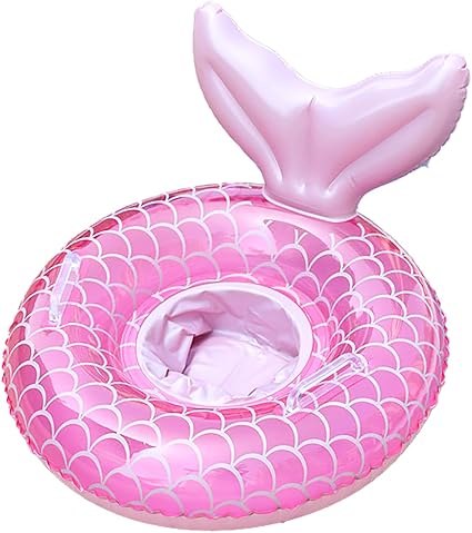Amazon.com: Baby Mermaid Pool Float with Seat and Handle for Baby ...