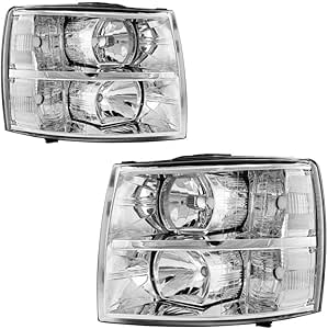 Amazon.com: KAC Headlight Assembly, Replacement for 2007-2013 Silverado ...