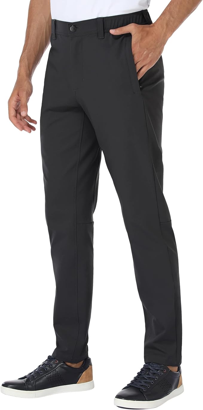 Amazon.com: PULI Waterproof Golf Pants for Men Slim Fit Stretch Work ...