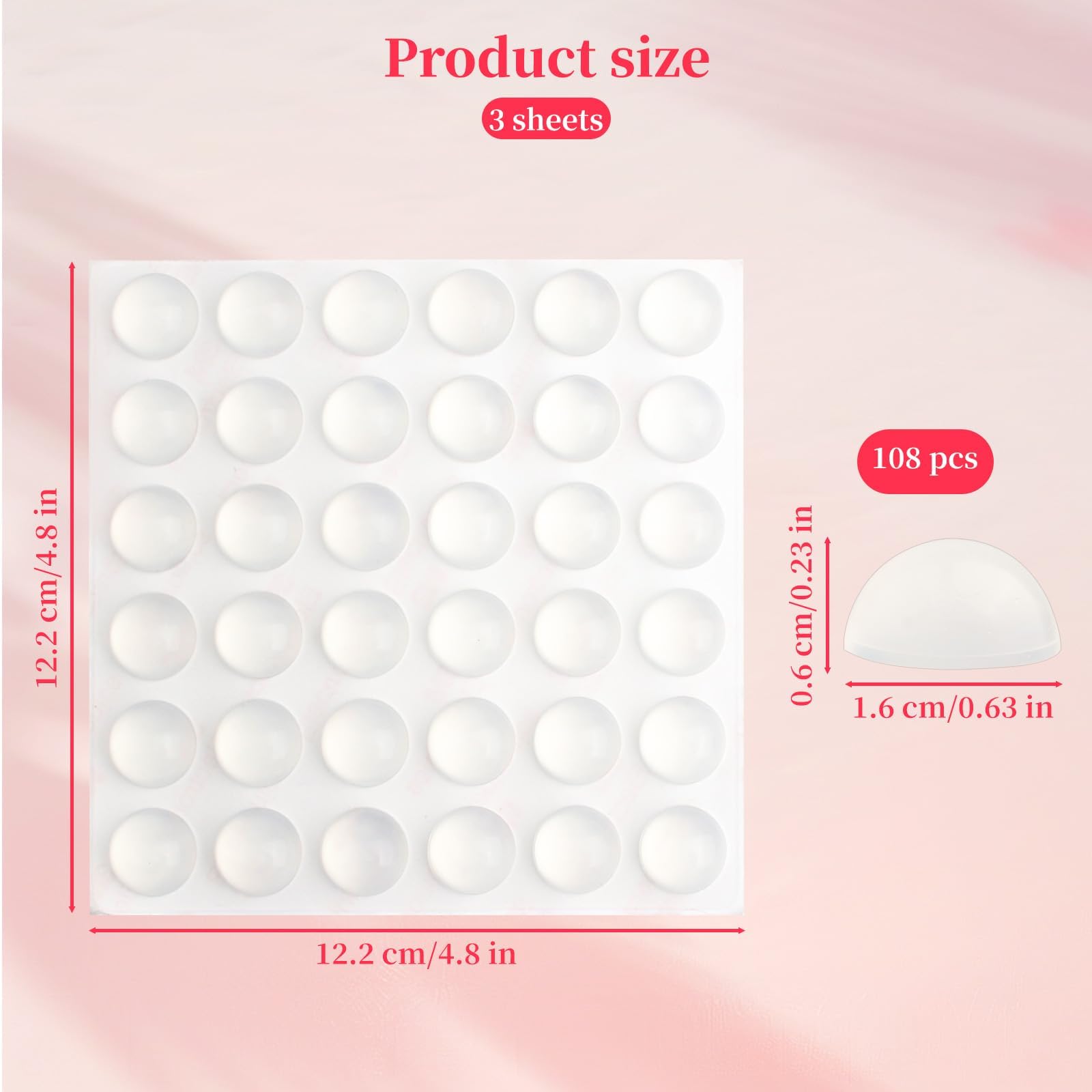 Snapklik.com : 108PCS Silicone Nail Art Typing Stickers, Clear Keyboard ...