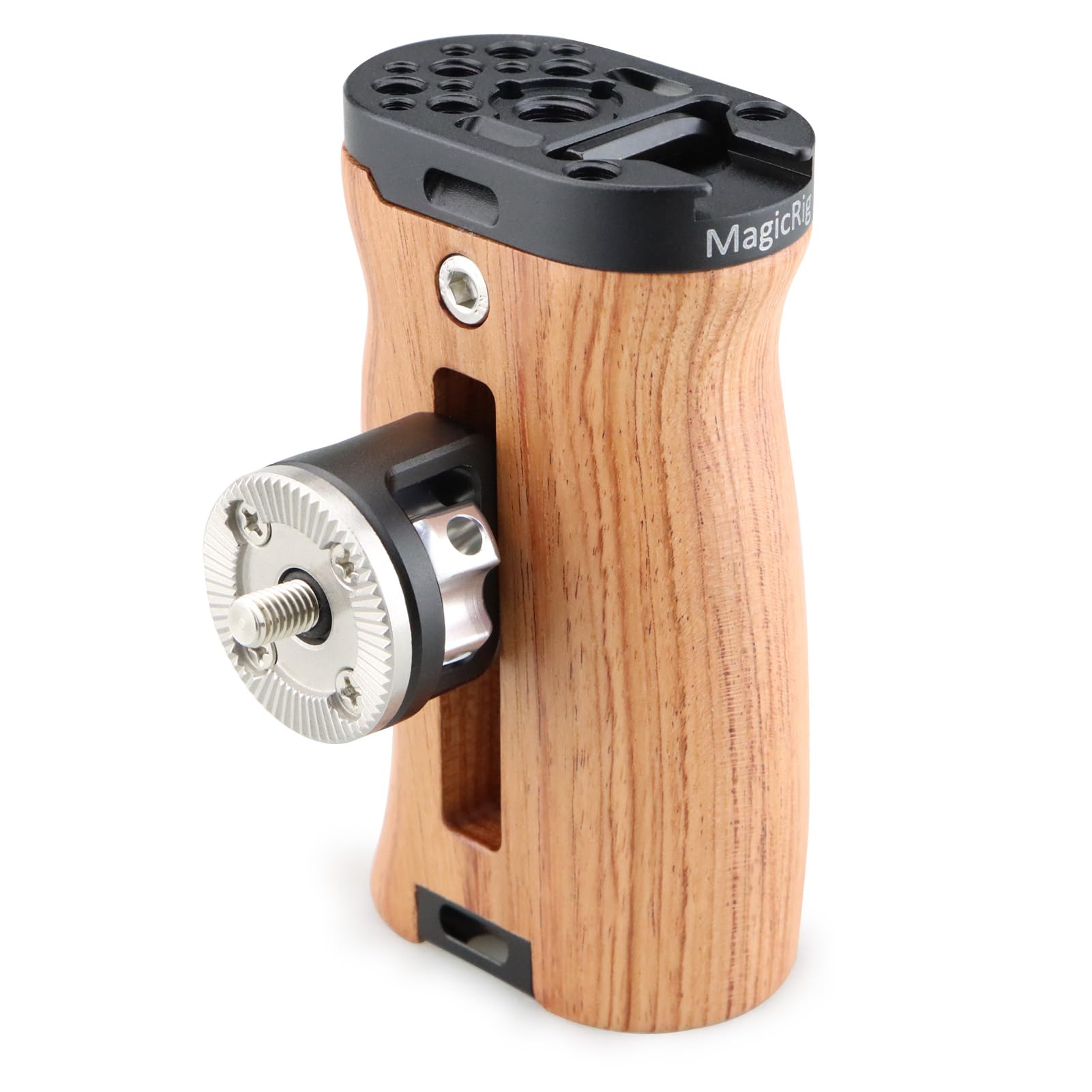 Amazon.com : MAGICRIG Rosette Handle Side Wooden Grip with M6 Rosette Mount, Cold Shoe,Up and ...