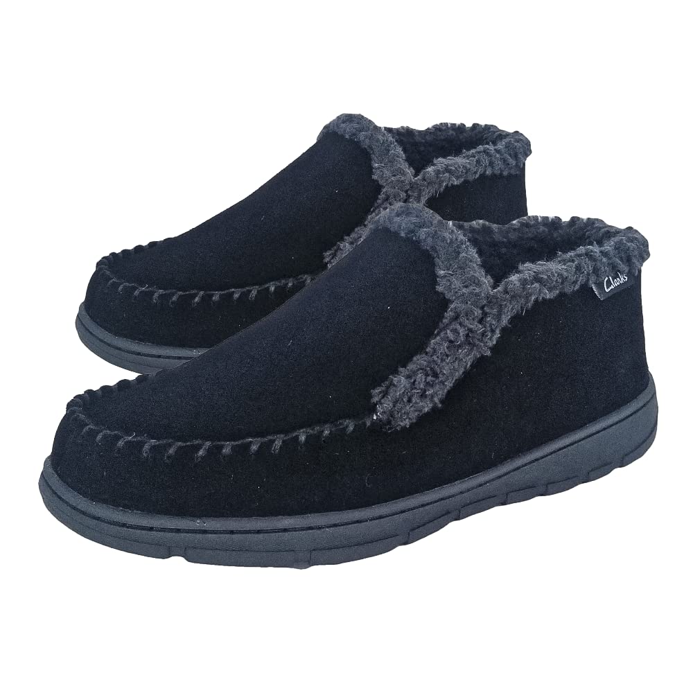 Snapklik.com : Clarks Mens Suede Leather Sherpa Lined Ankle Bootie ...