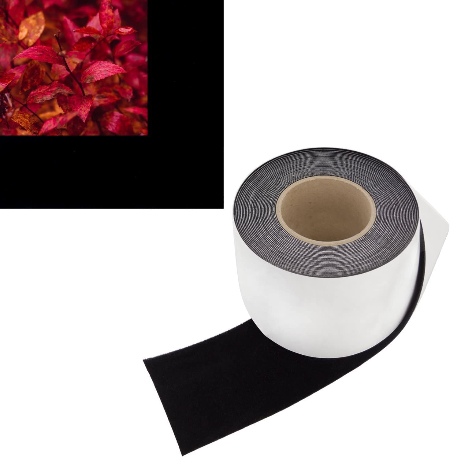 FEEL'N'FILL Black Velvet Self Adhesive Flock Tape Enhancing Projector ...