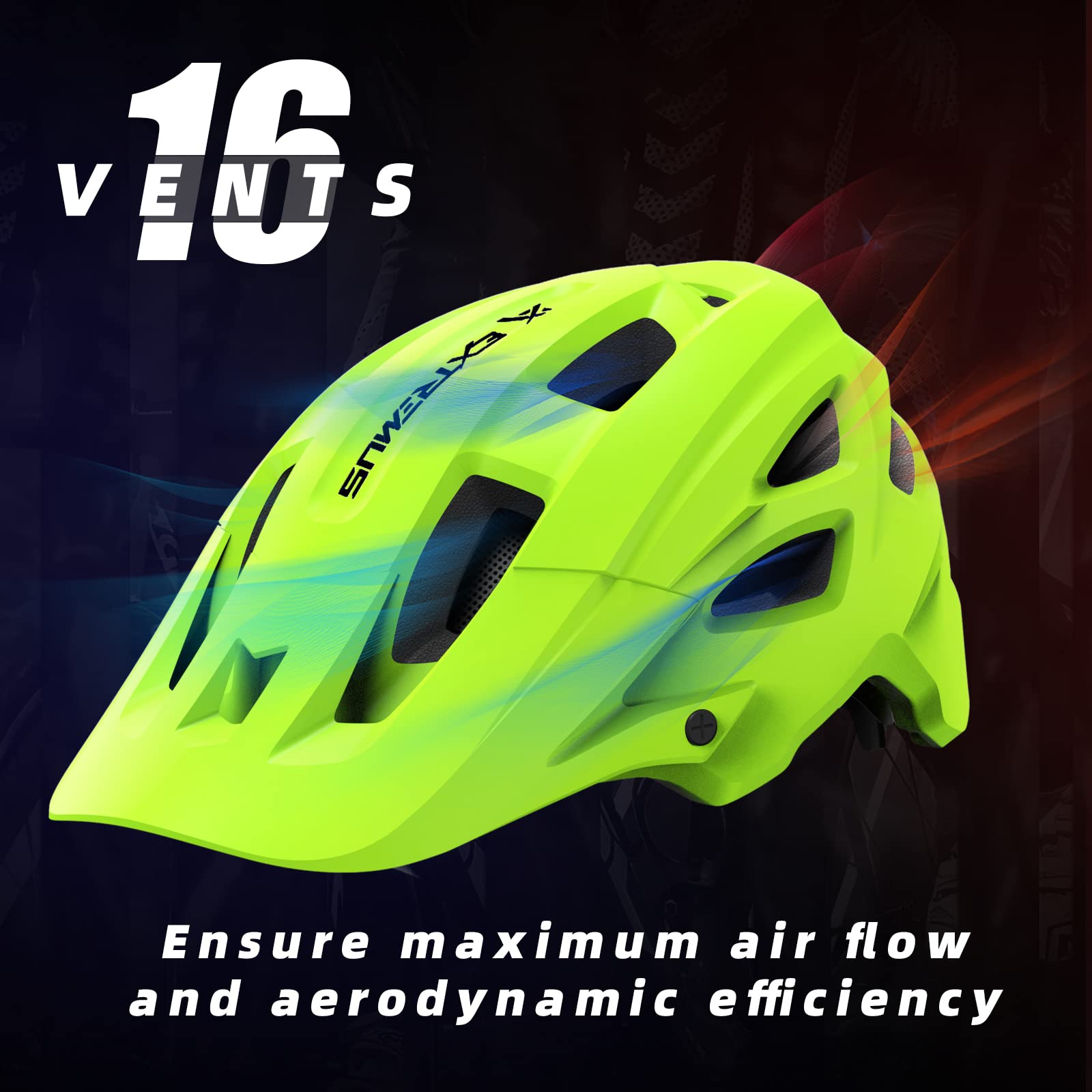 Snapklik.com : Extremus Aerolander Mountain Bike Helmet, Certified Bike ...