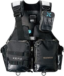 Amazon | シマノ(SHIMANO) ゲームベスト XEFO アクトゲームベスト VF-274R ブラック M | シマノ(SHIMANO) | ライフジャケット・フローティングベスト