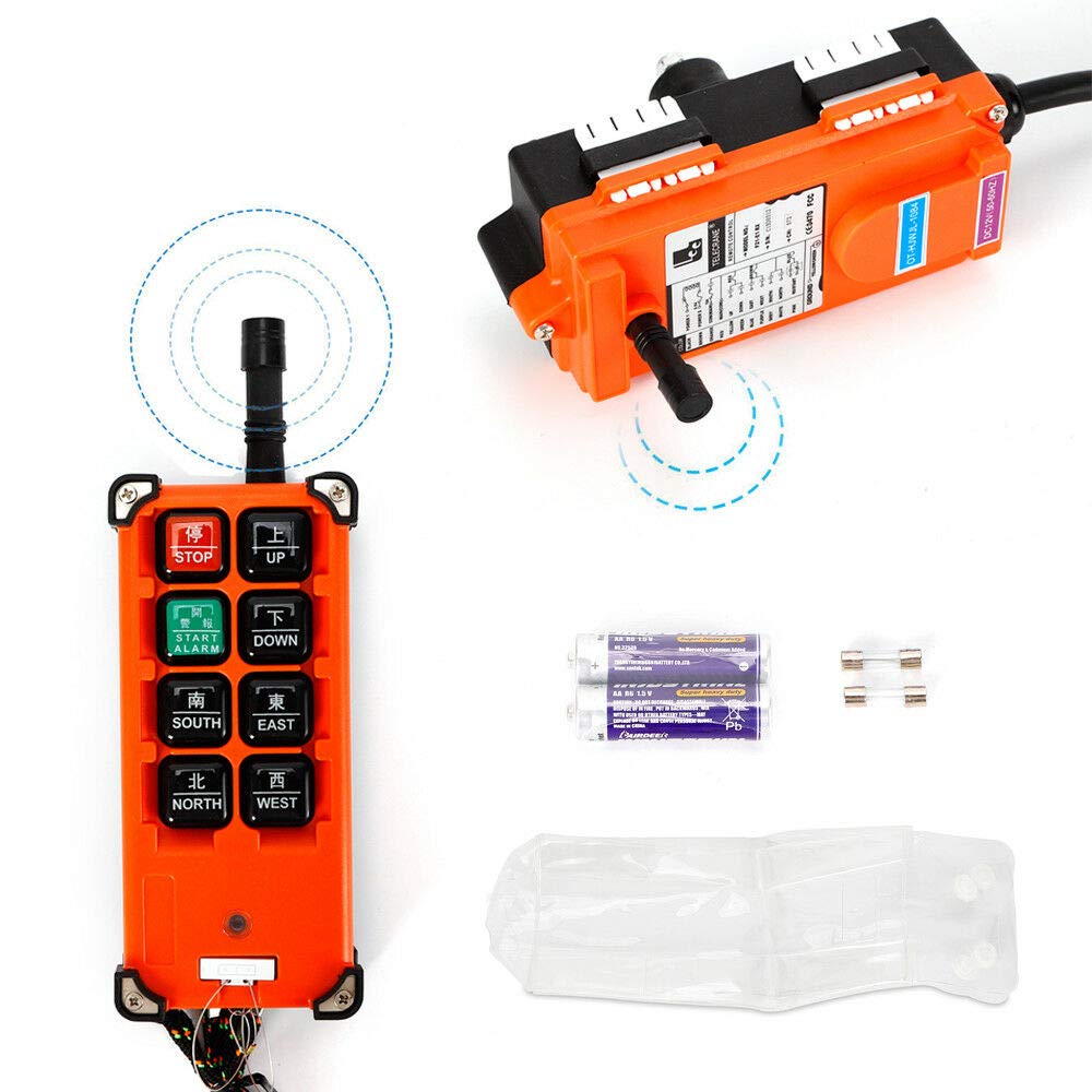 Buy 12V / 24V 8 Buttons Wireless Crane Remote Control Transmitters ...
