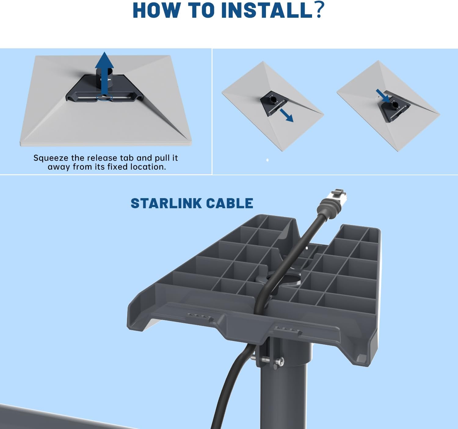 Starlink Gen 3 Wall Mount Pipe Adapter Pole Mounting Australia | Ubuy