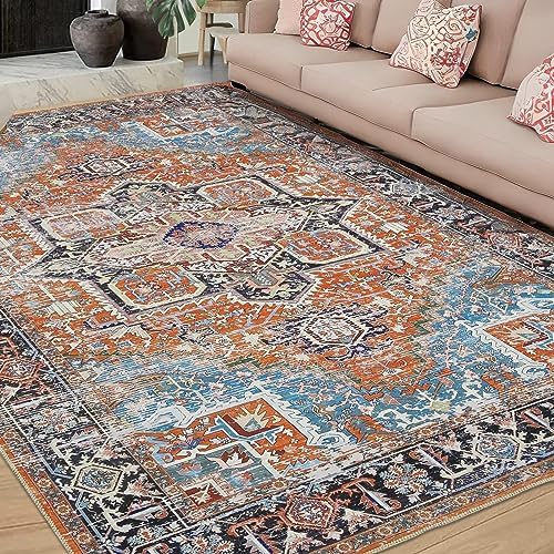 Amazon.com: GARVEE 9x12 Area Rugs for Living Room,Washable Persian Rug ...