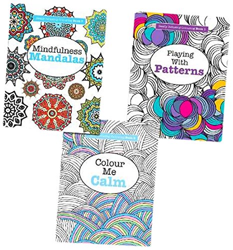 Really Relaxing Colour Me Calm Art Therapy Books Collection Set ...