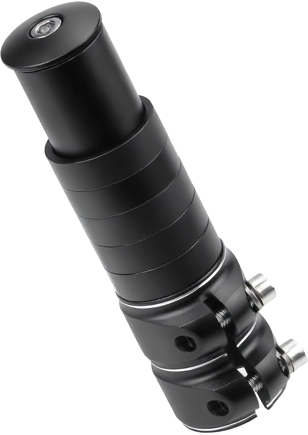 Amazon.com: Kujunpao Bike Stem Riser Adjustable Handlebar Extender ...