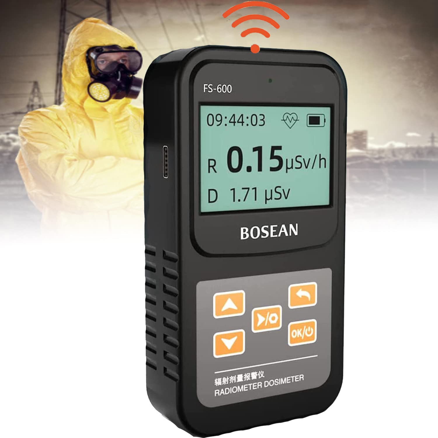 Buy Geiger Counter Radiation Detector, High Precision Beta Gamma X-Ray ...