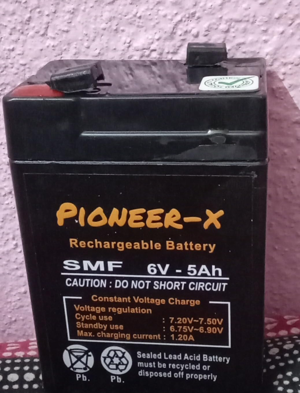 Powerbox Sparks 6 VOLT 5 AMPERE DRY LEAD ACID BATTERY(SMF) for toy cars ...