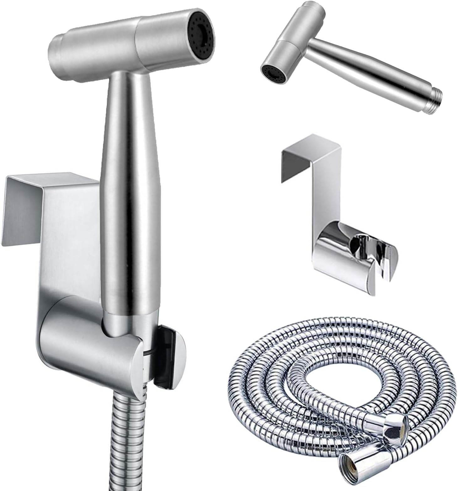 Stainless Steel Bidet Sprayer kit, Baby Cloth Diaper Sprayer with 1.5m ...