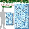 Amazon.com: 110 PCS Extra Large Snowflake Christmas Window Clings ...